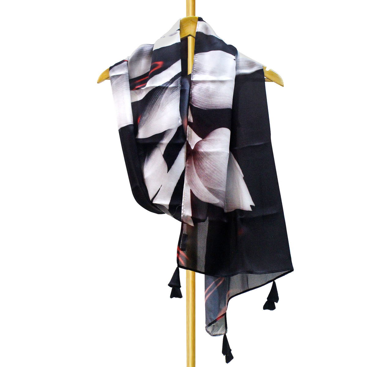 Elsie satin digital printed scarf – Boveee